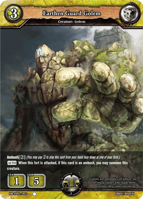 Earthen Guard Golem - TD02: Mystical Hunters - Dragoborne