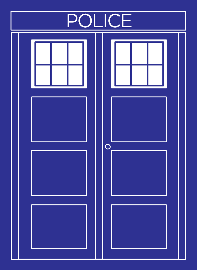 Double Matte Art Sleeve - Police Box Blue Border (50-Pack) - Legion ...