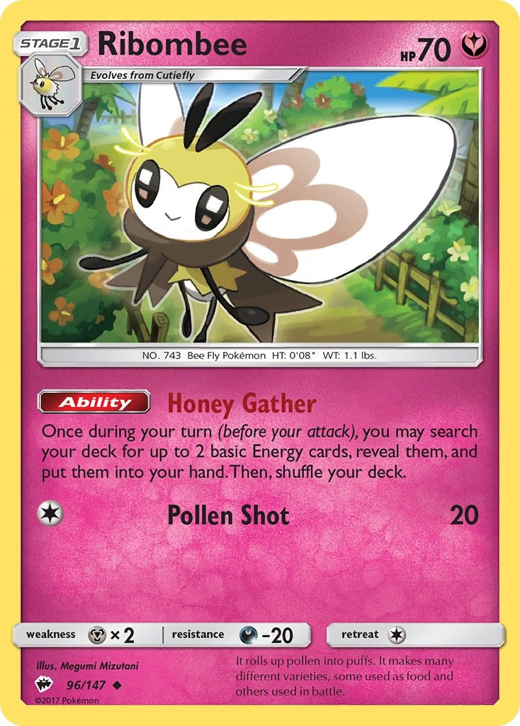 Ribombee - SM - Burning Shadows - Pokemon