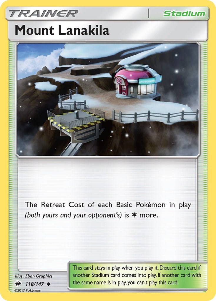 Mount Lanakila - SM - Burning Shadows - Pokemon