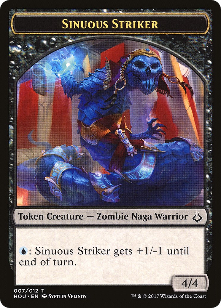 Sinuous Striker // Cat Double-sided Token - Hour of Devastation - Magic ...