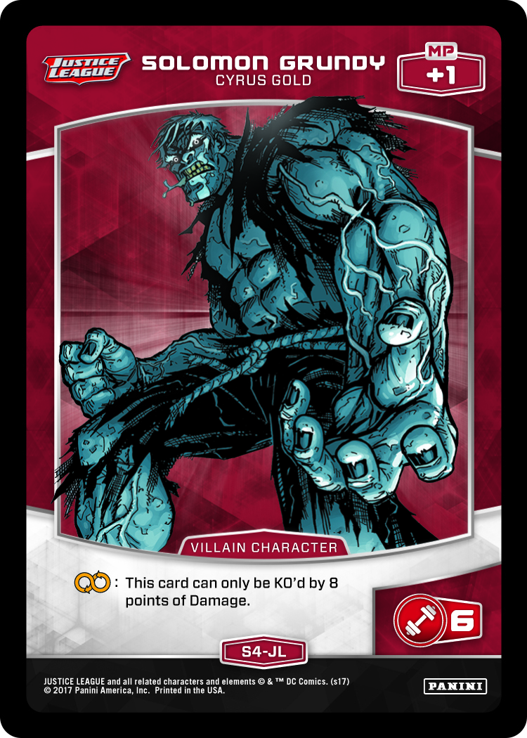 Solomon Grundy - Cyrus Gold (S4-JL) - Justice League - MetaX TCG