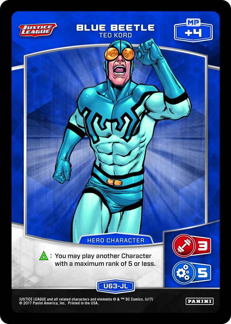 Blue Beetle - Ted Kord (U63-JL) - Justice League - MetaX TCG