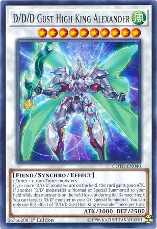 D/D/D Gust High King Alexander - Code of the Duelist - YuGiOh