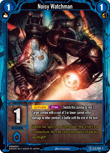 Noisy Watchman - Zombie World Order TCG - Set 1 - Zombie World Order TCG