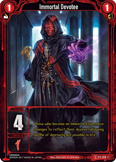 Immortal Devotee - Zombie World Order TCG - Set 1 - Zombie World Order TCG