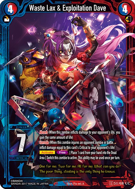Waste Lax & Exploitation Dave - Zombie World Order TCG - Set 1 - Zombie ...