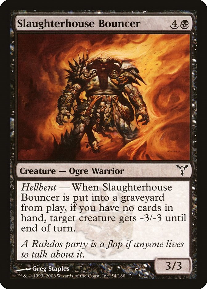 Slaughterhouse Bouncer - Dissension - Magic: The Gathering