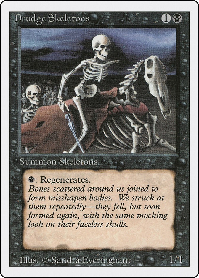 Drudge Skeletons - Revised Edition - Magic: The Gathering