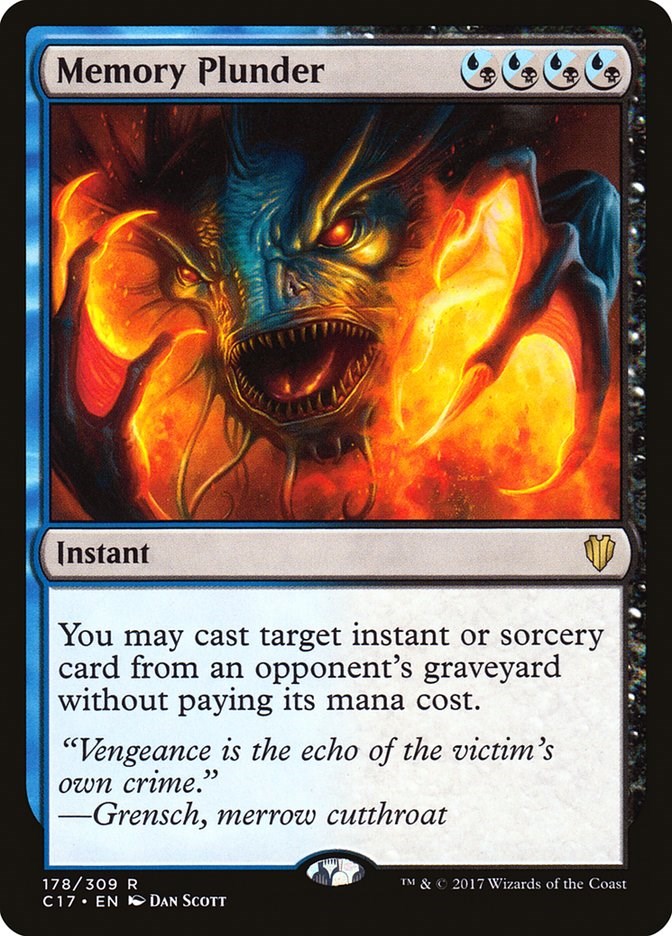 Memory Plunder - Commander 2017 - Magic: The Gathering