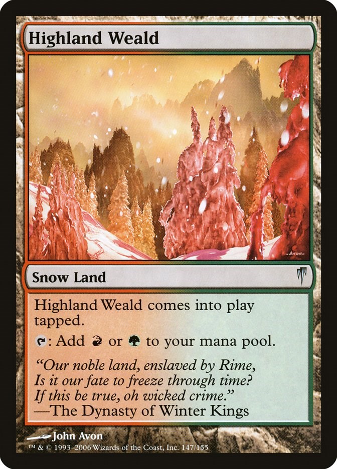 Highland Weald - Coldsnap - Magic: The Gathering