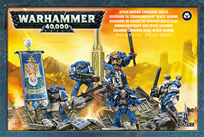 Warhammer: 40K - Space Marine Command Squad - Warhammer Plastic Box ...