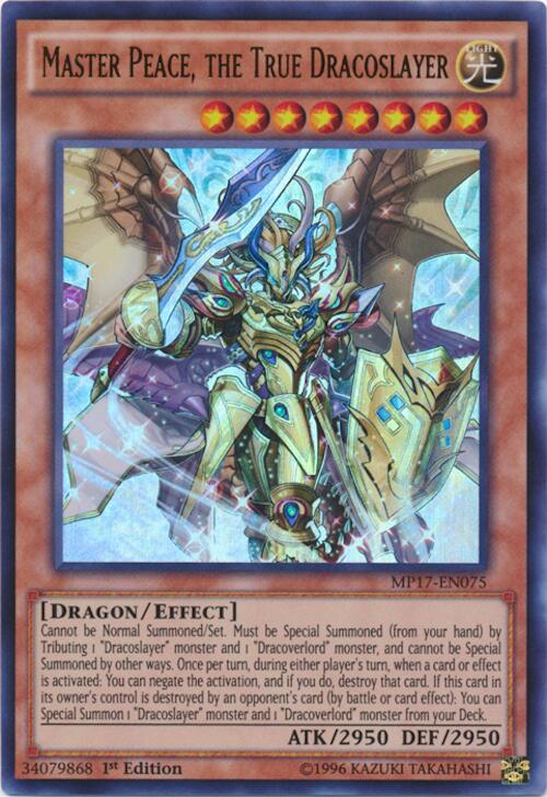 Master Peace, the True Dracoslayer - 2017 Mega-Tins Mega Pack - YuGiOh