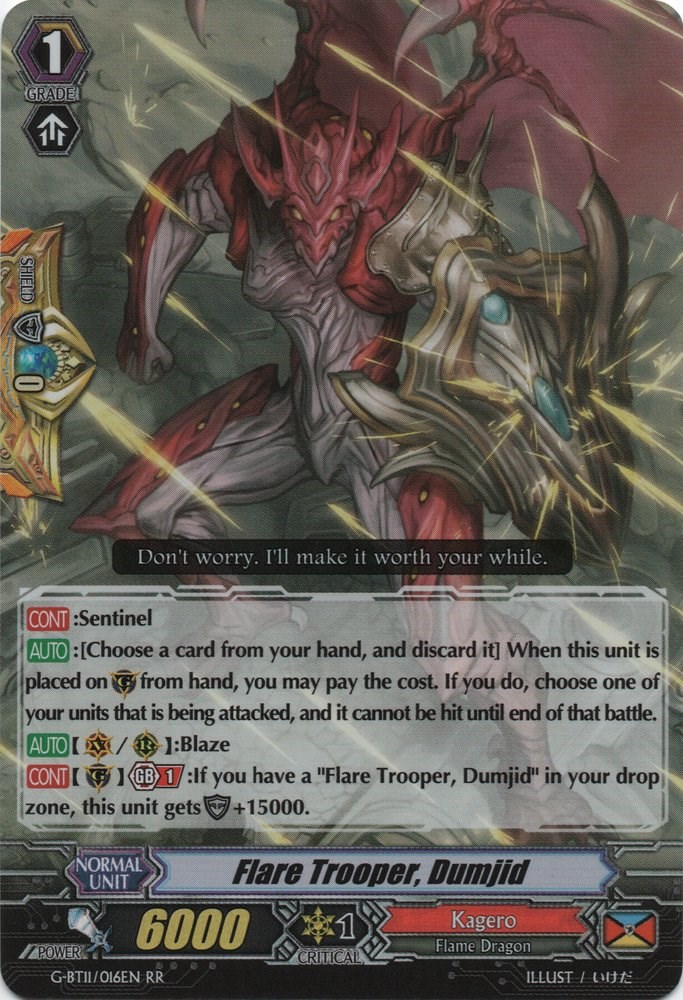 Flare Trooper, Dumjid - Demonic Advent - Cardfight Vanguard