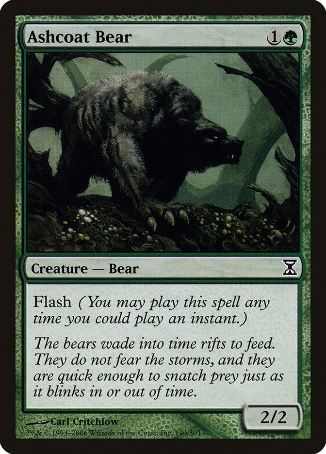 Ashcoat Bear - Time Spiral - Magic: The Gathering