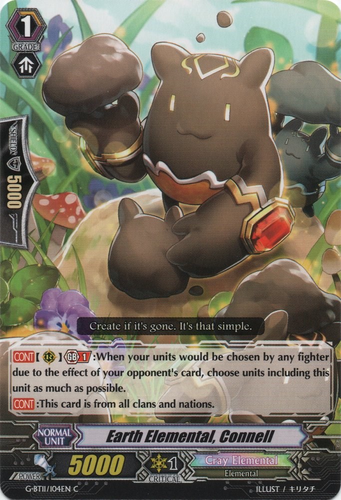 Earth Elemental, Connell - Demonic Advent - Cardfight Vanguard