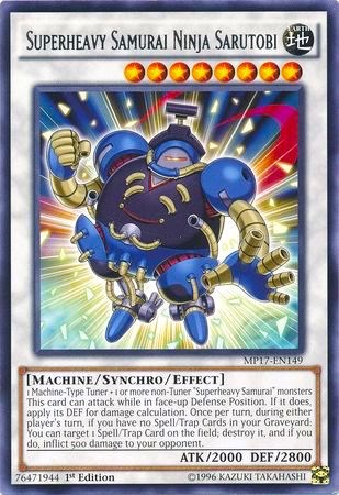 Superheavy Samurai Ninja Sarutobi - 2017 Mega-Tins Mega Pack - YuGiOh