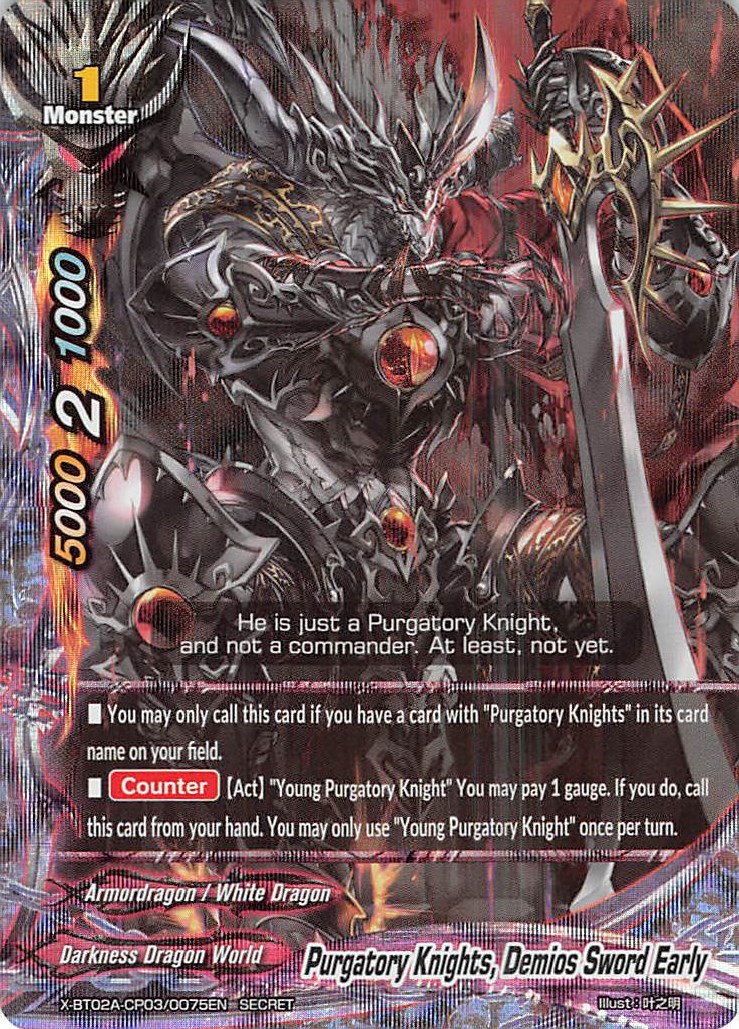 Purgatory Knights, Demios Sword Early (Secret RRR Foil) - Evolution ...