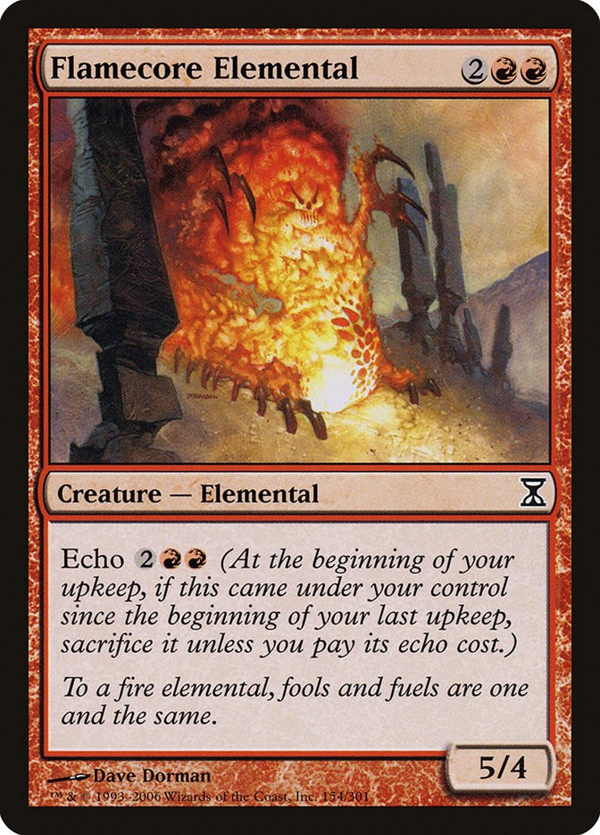 Flamecore Elemental - Time Spiral - Magic: The Gathering
