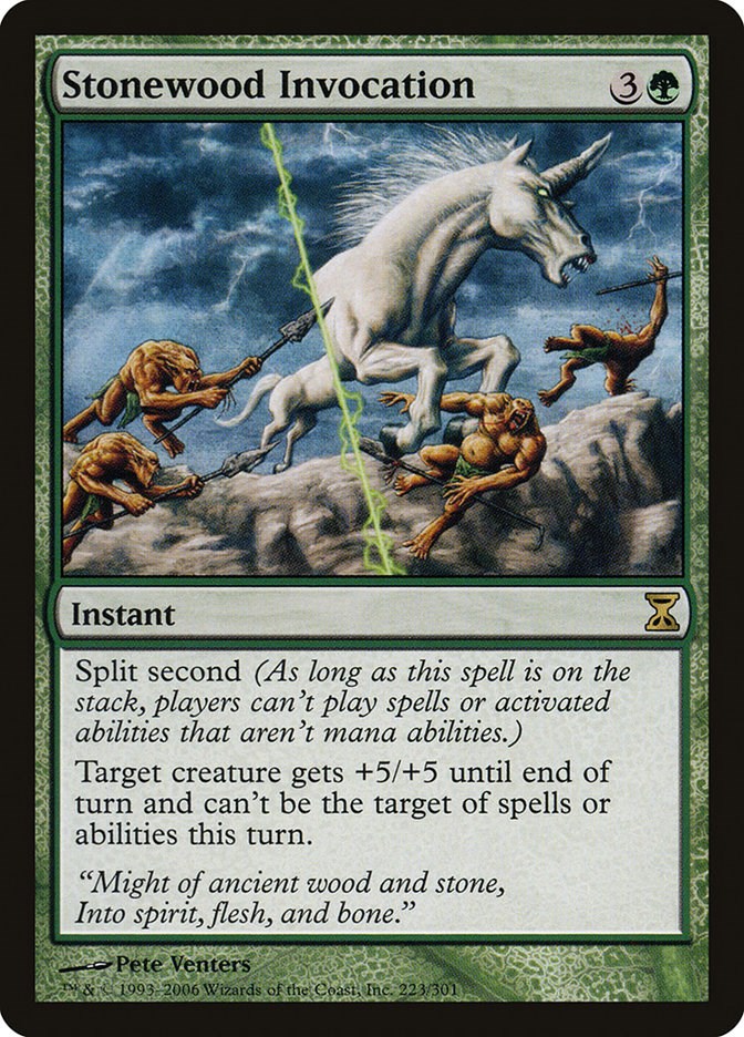 Stonewood Invocation - Time Spiral - Magic: The Gathering