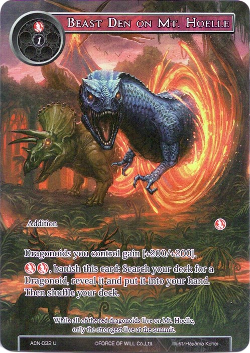 Beast Den on Mt. Hoelle (Full Art) - Ancient Nights - Force of Will