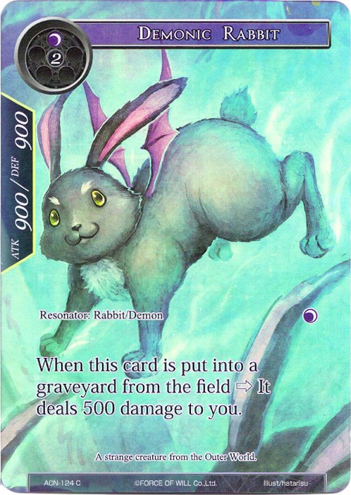 Demonic Rabbit (Full Art) - Ancient Nights - Force of Will