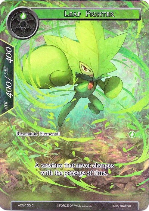 Leaf Fighter (Full Art) - Ancient Nights - Force of Will