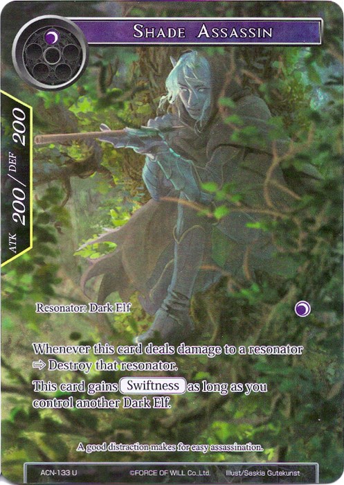 Shade Assassin (Full Art) - Ancient Nights - Force of Will