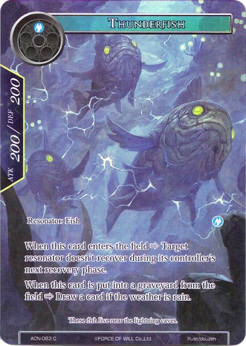 Thunderfish (Full Art) - Ancient Nights - Force of Will