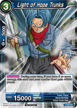 Light of Hope Trunks (Non-Foil Version) - Promotion Cards - Dragon Ball ...