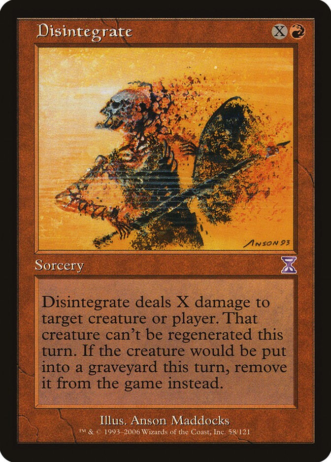 Disintegrate - Timeshifted - Magic: The Gathering