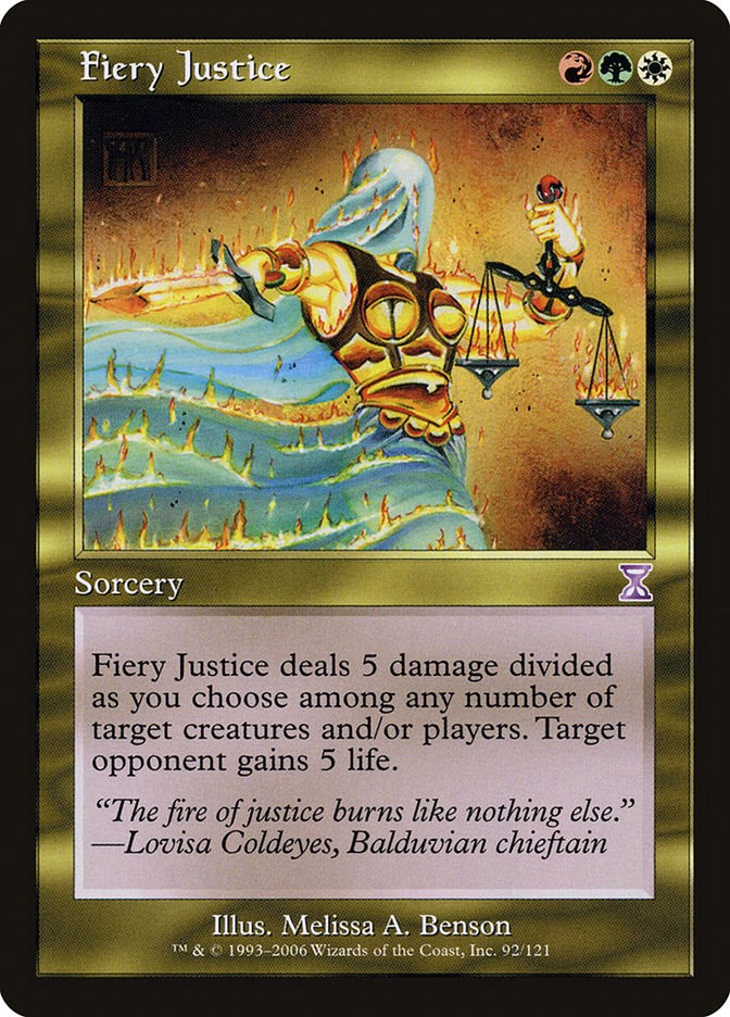 Fiery Justice - Timeshifted - Magic: The Gathering