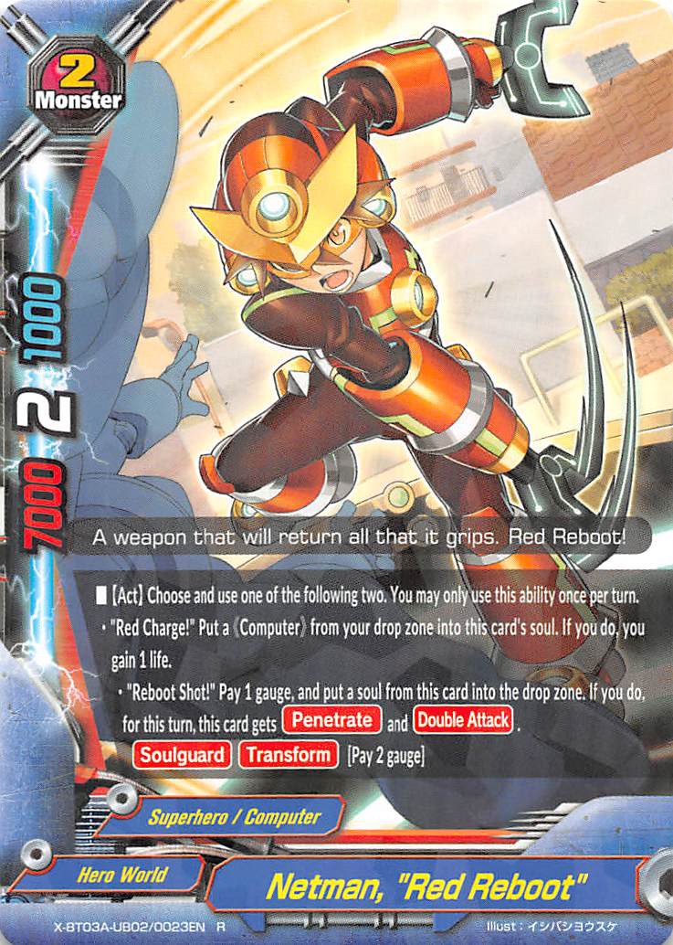 Netman, "Red Reboot" - LVL Up! Heroes & Adventurers! - Future Card ...