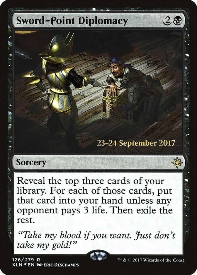Sword-Point Diplomacy - Prerelease Cards - Magic: The Gathering