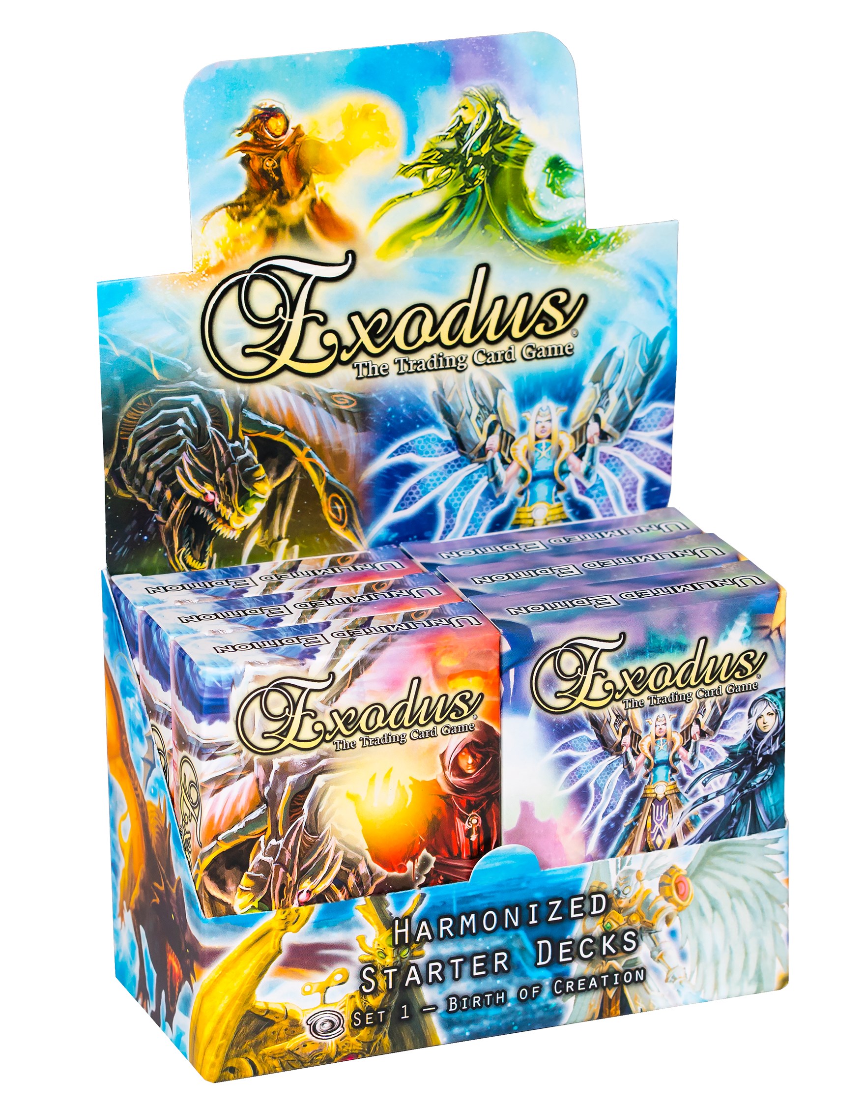 Exodus TCG: Birth of Creation Starter Deck Display (Unlimited Edition ...