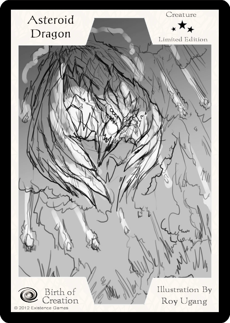 Asteroid Dragon (Limited Edition) - Limited Edition Sketch Cards ...