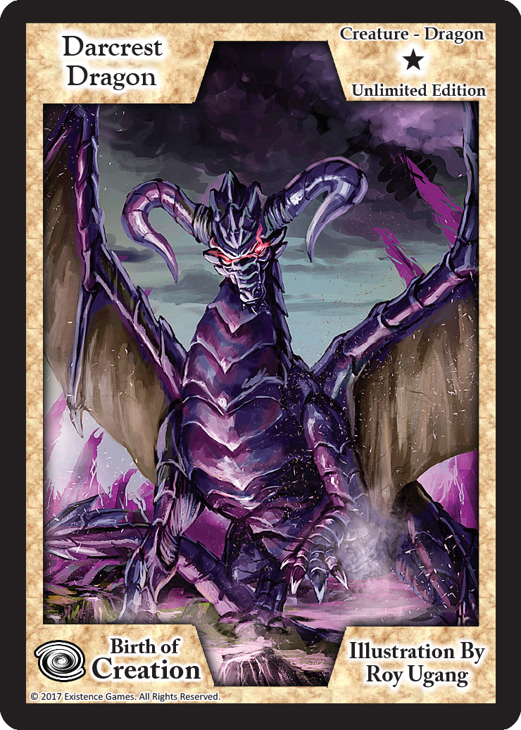 Darcrest Dragon (Unlimited Edition) - Birth of Creation - Exodus TCG