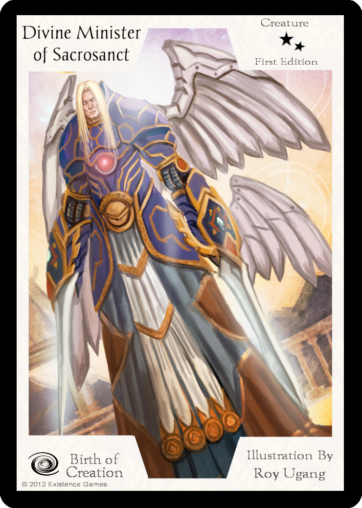 Divine Minster (First Edition) - Birth of Creation - Exodus TCG