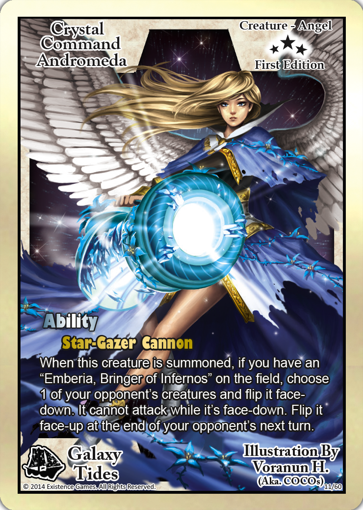 Crystal Command Andromeda (First Edition) - Galaxy Tides - Exodus TCG