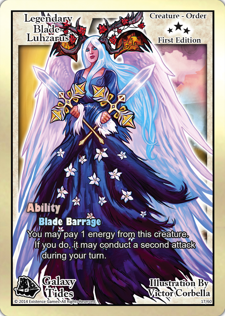 Legendary Blade Luhzarus (First Edition) - Galaxy Tides - Exodus TCG
