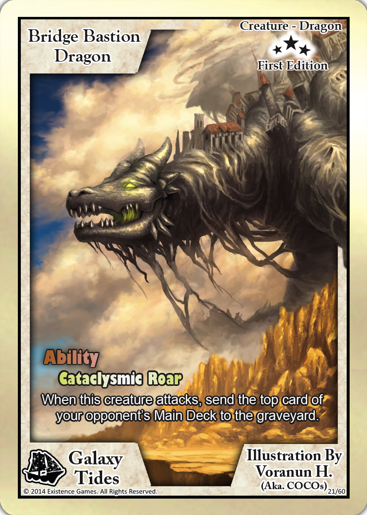 Bridge Bastion Dragon (First Edition) - Galaxy Tides - Exodus TCG
