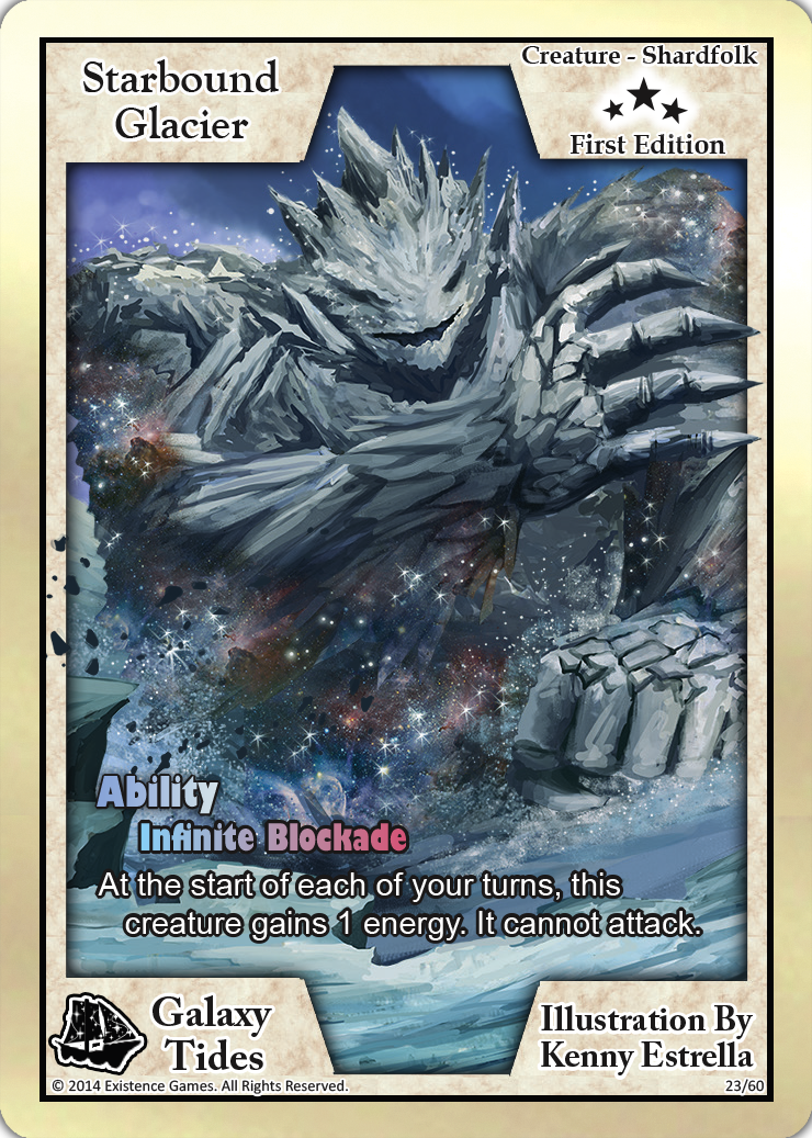 Starbound Glacier (First Edition) - Galaxy Tides - Exodus TCG