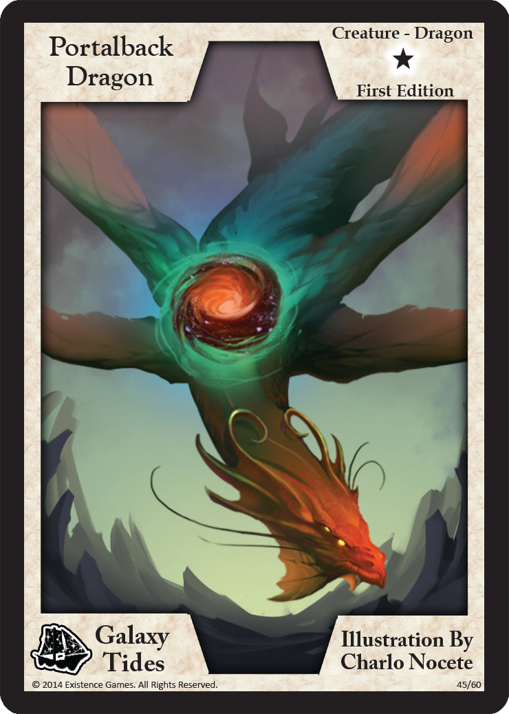 Portalback Dragon (First Edition) - Galaxy Tides - Exodus TCG