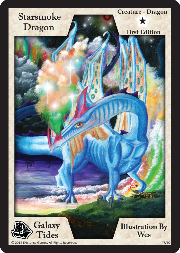 Starsmoke Dragon (First Edition) - Galaxy Tides - Exodus TCG