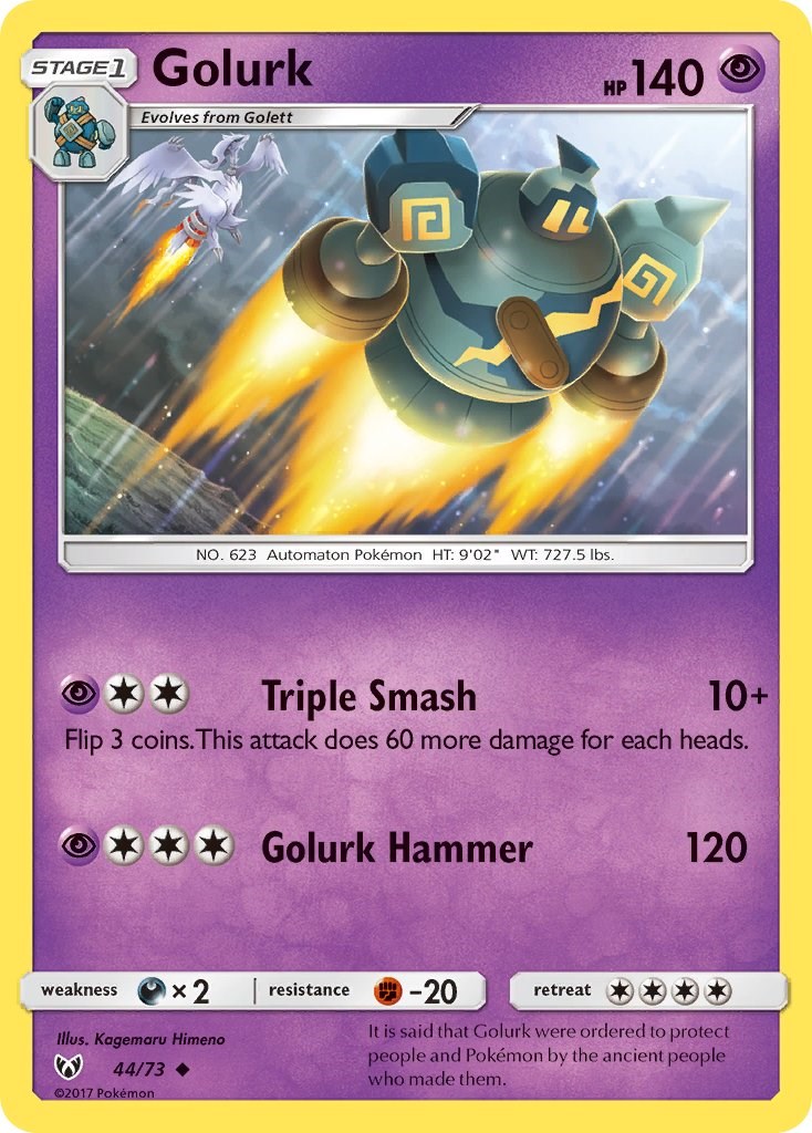 Golurk - Shining Legends - Pokemon