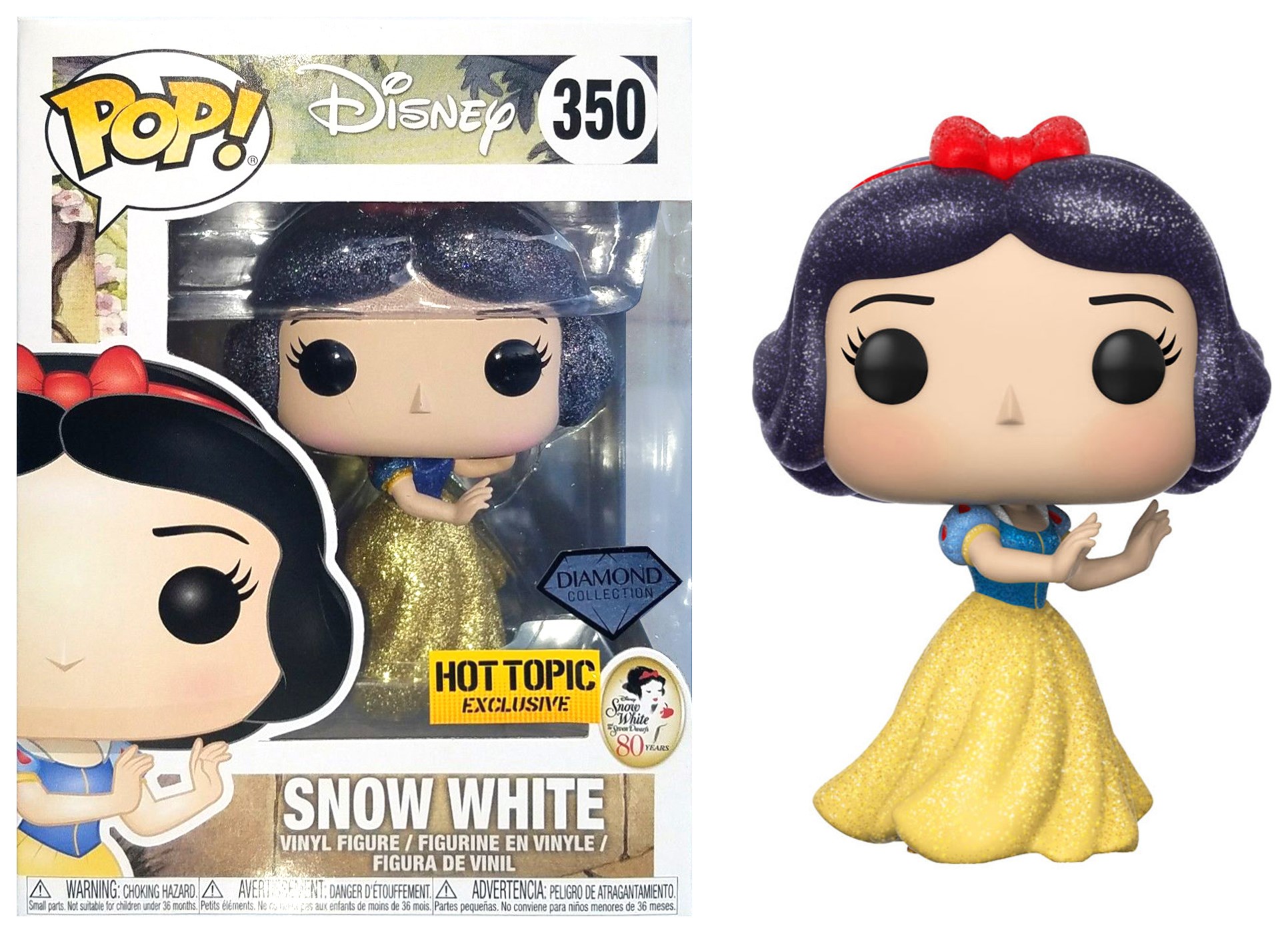 Snow White: Snow White (Glitter) (Hot Topic Exclusive) - Pop! Vinyl - Funko
