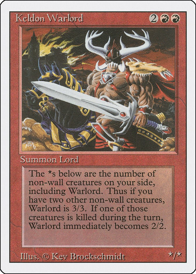 Keldon Warlord - Revised Edition - Magic: The Gathering