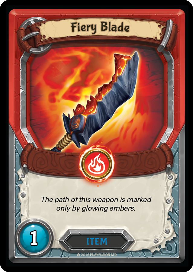 Fiery Blade (Unclaimed) - Awakening - Lightseekers TCG