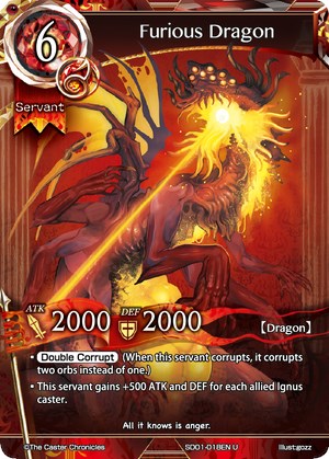Furious Dragon - SD01: Wings of Anger - The Caster Chronicles