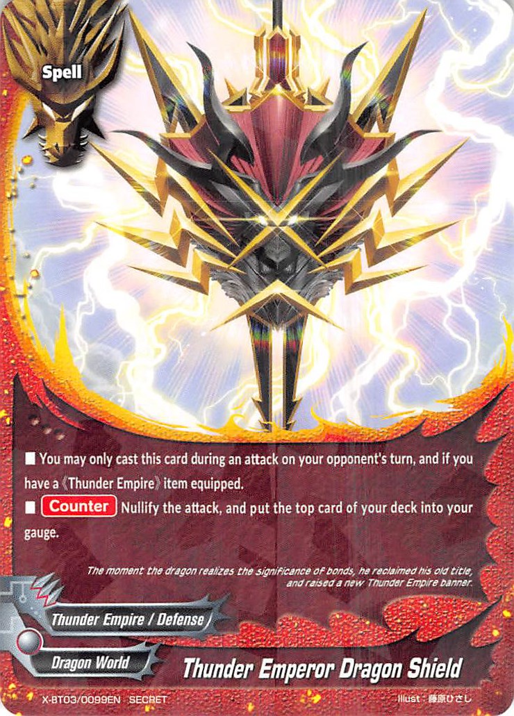 Thunder Emperor's Dragon Shield - Overturn! Thunder Empire!! - Future ...